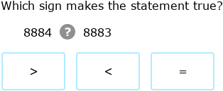 IXL - Compare numbers up to 10 000 (Year 2 maths practice)
