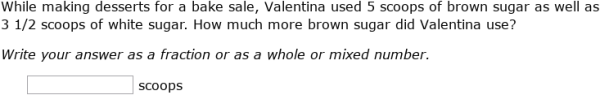 IXL - Add and subtract mixed numbers with unlike denominators: word problems (Year 5 maths practice)