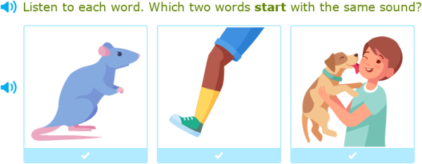IXL - Which two words start with the same sound? (Foundation English ...