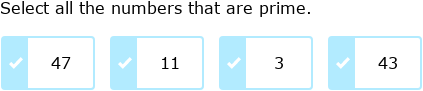 IXL - Prime or composite (Year 7 maths practice)