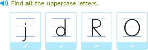 IXL - Find the uppercase letters (Foundation English practice)