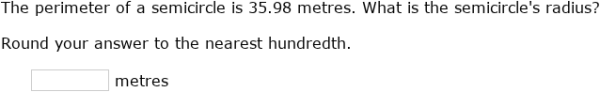 IXL - Circles, semicircles and quarter circles: perimeter (Year 9 maths practice)