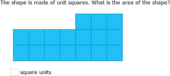 IXL - Find the area of figures made of unit squares (Year 4 maths practice)