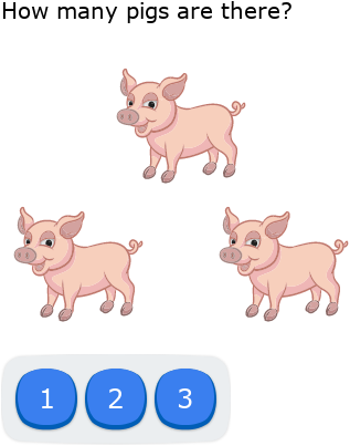 IXL - Count pictures - up to 3 (Foundation maths practice)