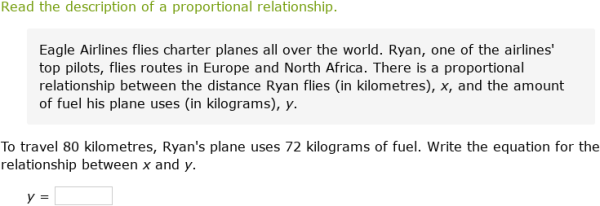 IXL - Write and solve equations for proportional relationships (Year 8 maths practice)