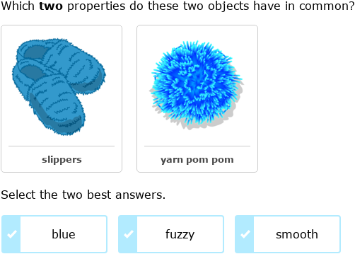 IXL - Compare properties of objects (Year 3 science practice)