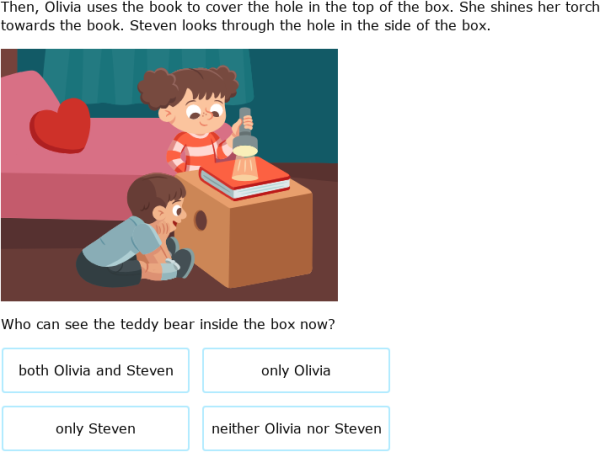 IXL - How do we see objects? (Year 5 science practice)