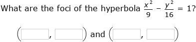 IXL - Find the foci of a hyperbola (Year 10 maths practice)