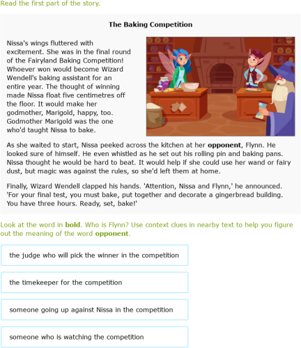 IXL - Read fantasy with illustrations (Year 4 English practice)