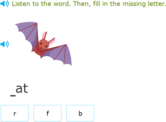 IXL - Complete the short a word (Foundation English practice)