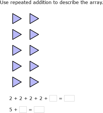 IXL - Write addition sentences for arrays - sums to 25 (Year 2 maths ...