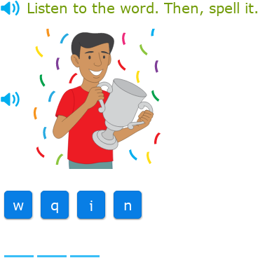 IXL - Spell the short vowel word (Foundation English practice)