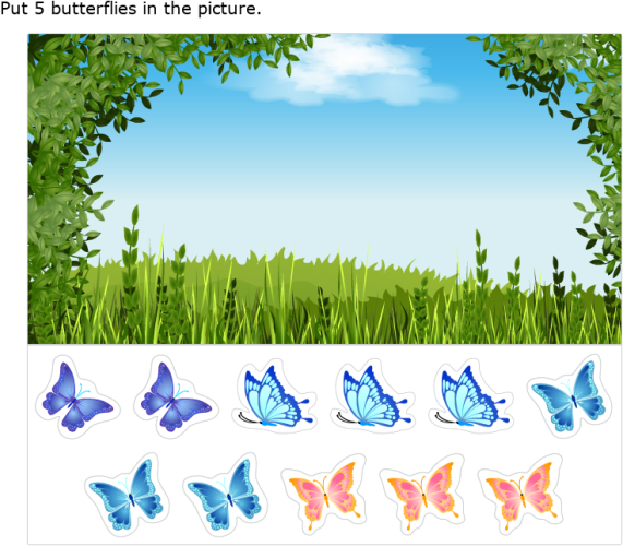 IXL - Count using stickers - up to 10 (Foundation maths practice)