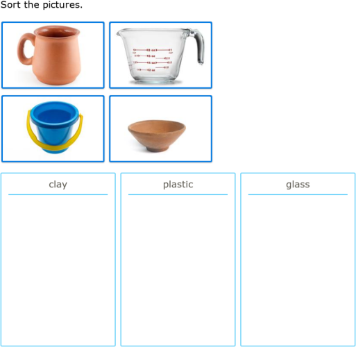 IXL - Sort objects by material (Year 1 science practice)