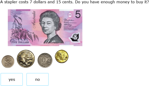 IXL - Purchases - do you have enough money - up to $10 (Year 3 maths ...