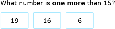 IXL - One more - up to 20 (Foundation maths practice)