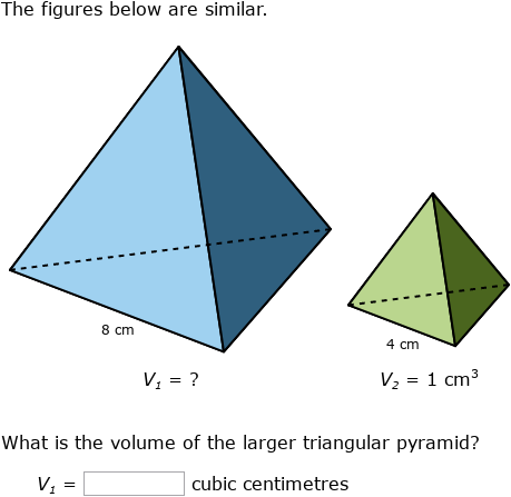 IXL - Volume and surface area of similar solids (Year 9 maths practice)
