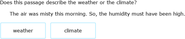 IXL - What's the difference between weather and climate? (Year 4 ...