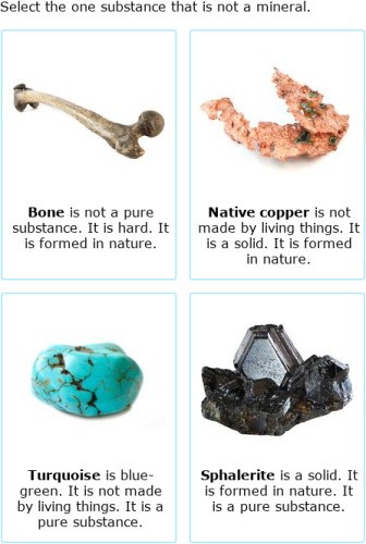 IXL - Identify minerals using properties (Year 3 science practice)