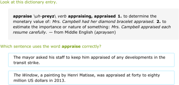 IXL - Use dictionary entries to determine correct usage (Year 9 English ...