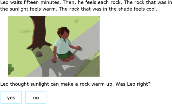 IXL - Investigate sunlight and shade (Foundation science practice)