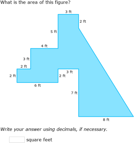 IXL - Area of compound figures (Year 10 maths practice)