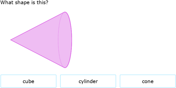 IXL - Name the three-dimensional shape (Year 1 maths practice)