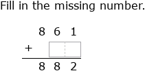 IXL - Complete the addition number sentence (Year 4 maths practice)