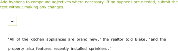IXL - Use hyphens in compound adjectives (Year 12 English practice)