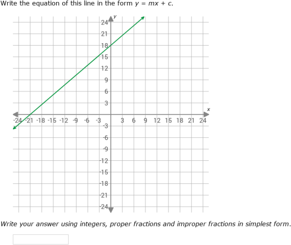 IXL - Write an equation in y=mx+c form from a graph (Year 10 maths ...