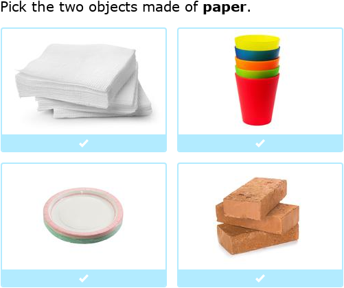IXL - Classify objects by material (Foundation science practice)