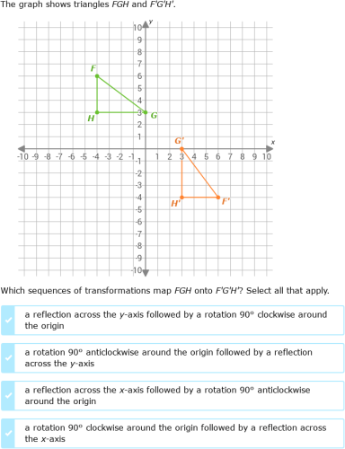 IXL - Sequences of congruence transformations: choose the sequence (Year 8 maths practice)