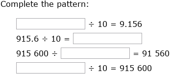 IXL - Decimal division patterns over increasing place values (Year 6 ...