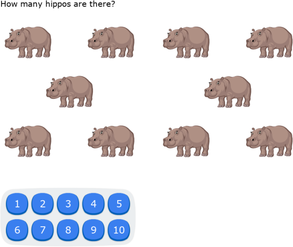 IXL - Counting review - up to 10 (Year 1 maths practice)