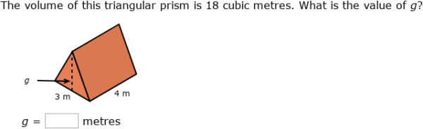 IXL - Volume of triangular prisms (Year 7 maths practice)