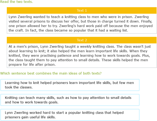 IXL Combine Main Ideas From Two Texts Year 4 English Practice IXL Combine Main Ideas From Two Texts Year 4 English Practice
