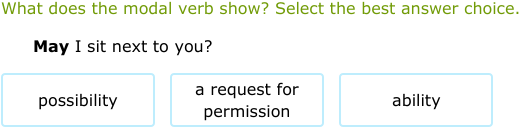 IXL - What does the modal verb show? (Year 6 English practice)