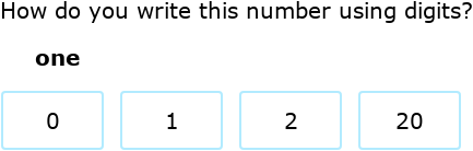 IXL - Names of numbers - up to 20 (Foundation maths practice)