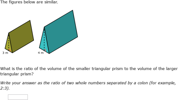 IXL - Surface area and volume of similar solids (Year 10 maths practice)