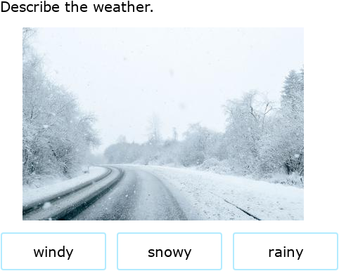 IXL - Describe the weather (Foundation science practice)