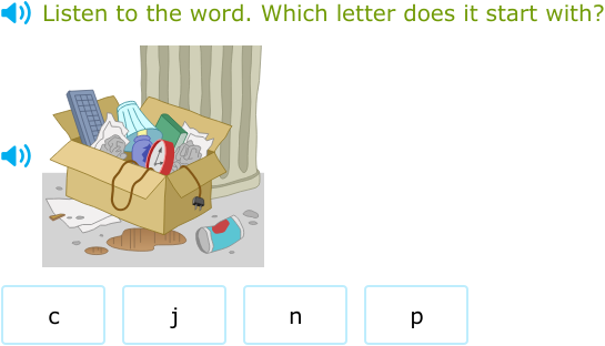 IXL - Which letter does the word start with? (Year 1 English practice)