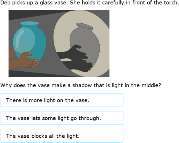 IXL - Investigate shadows (Year 1 science practice)