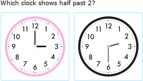 IXL - Match analogue clocks and times with words: to the half hour ...