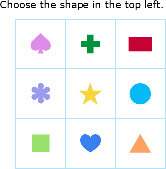 IXL - Location in a grid (Year 1 maths practice)