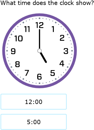 IXL - Match analogue clocks and times (Foundation maths practice)