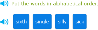IXL - Order alphabetically based on the first three letters (Year 2 ...