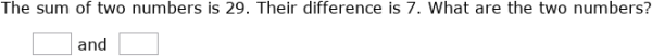 IXL - Find two numbers based on sum and difference (Year 4 maths practice)