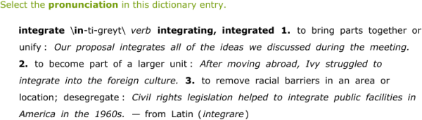 IXL - Use dictionary entries (Year 8 English practice)