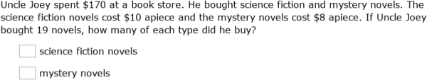 IXL - Guess-and-check word problems (Year 8 maths practice)