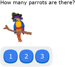 IXL - Count objects - up to 3 (Preschool maths practice)